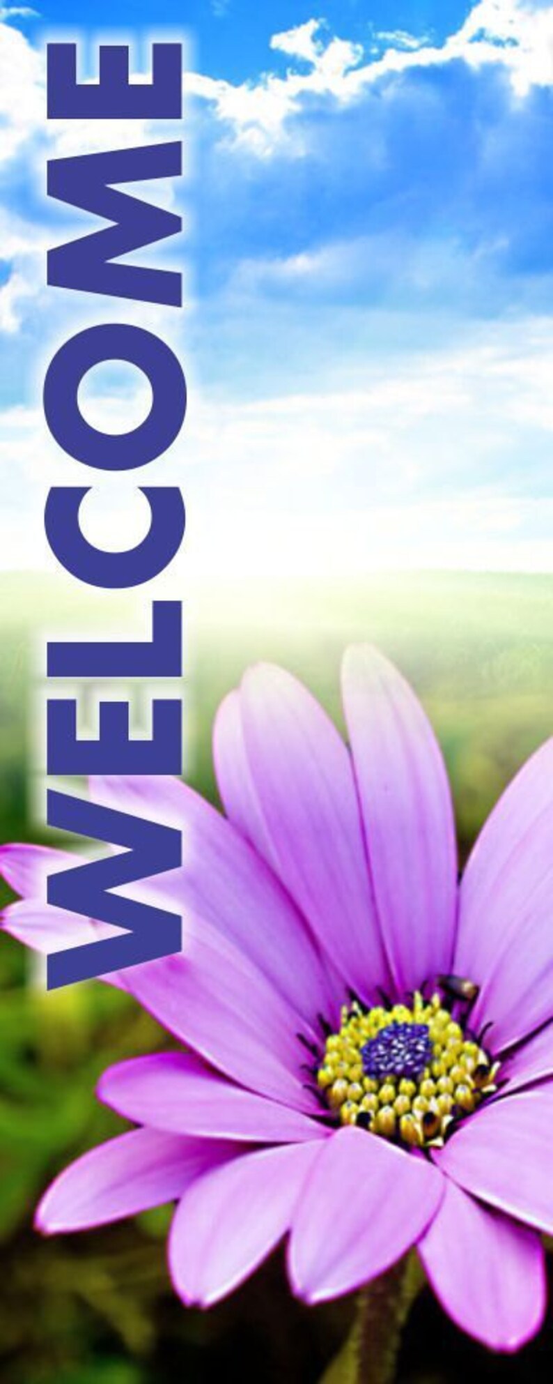 Church Welcome Banners with X Stand | Etsy