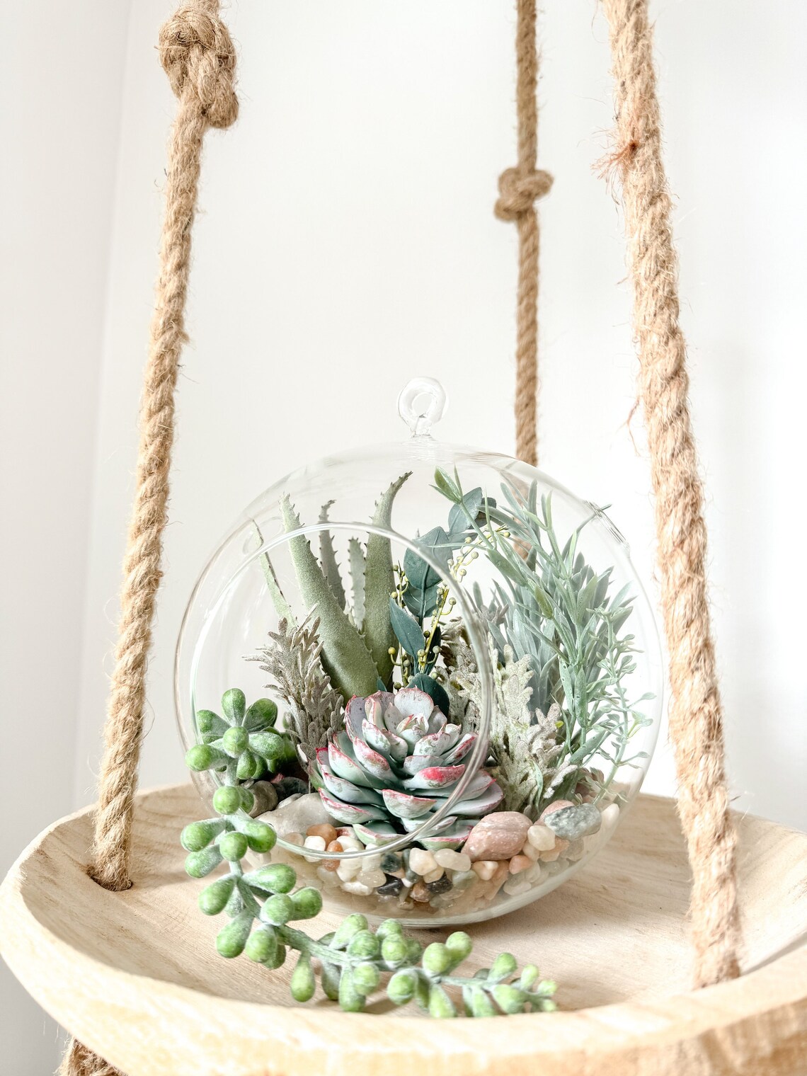 GLASS ONLY: 8 Round Glass Terrarium Glass Orb Terrarium, Gift, Large ...