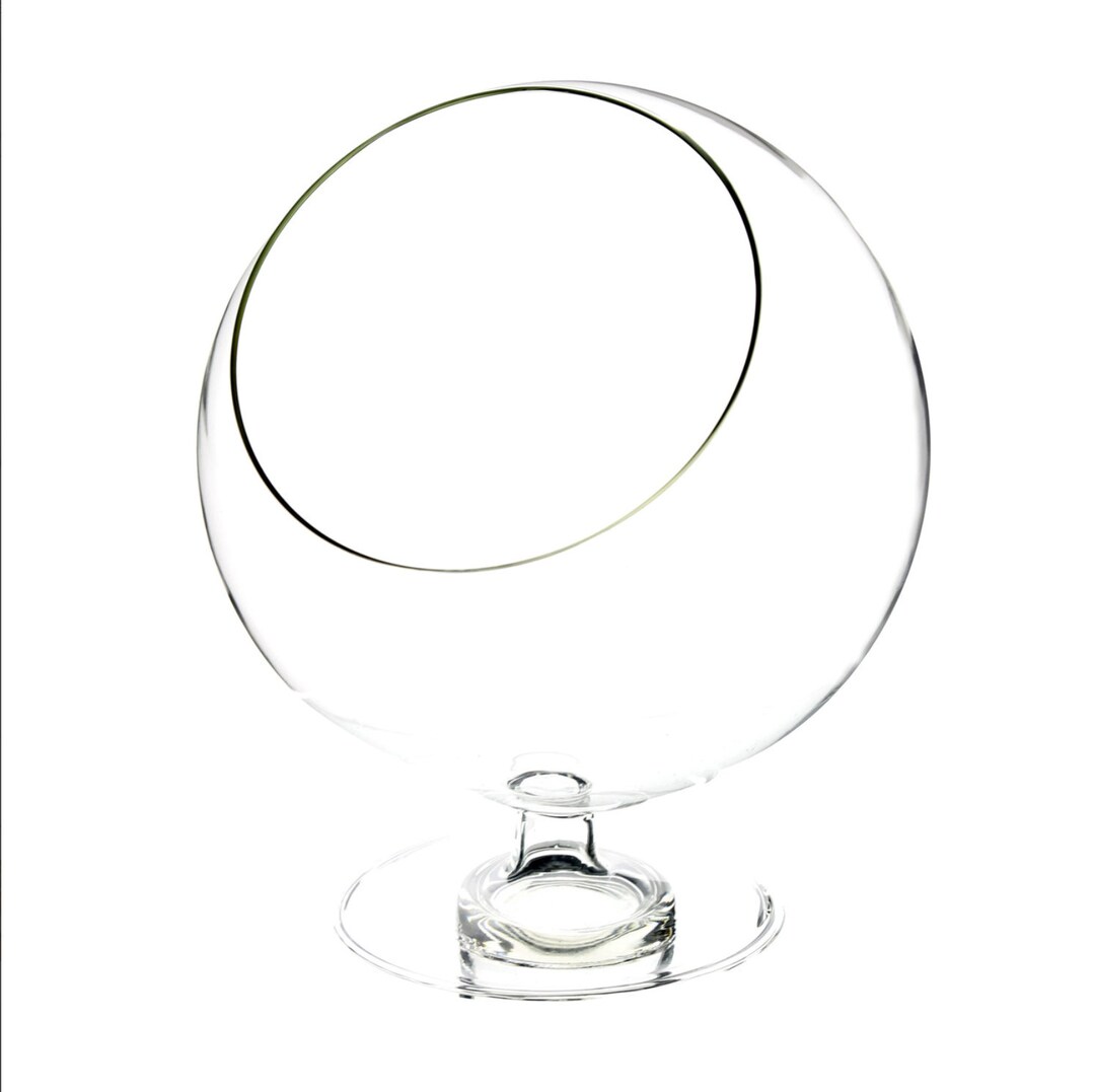 Slant Bowl Glass Terrarium, Succulent Terrarium, Office Desk Decor ...