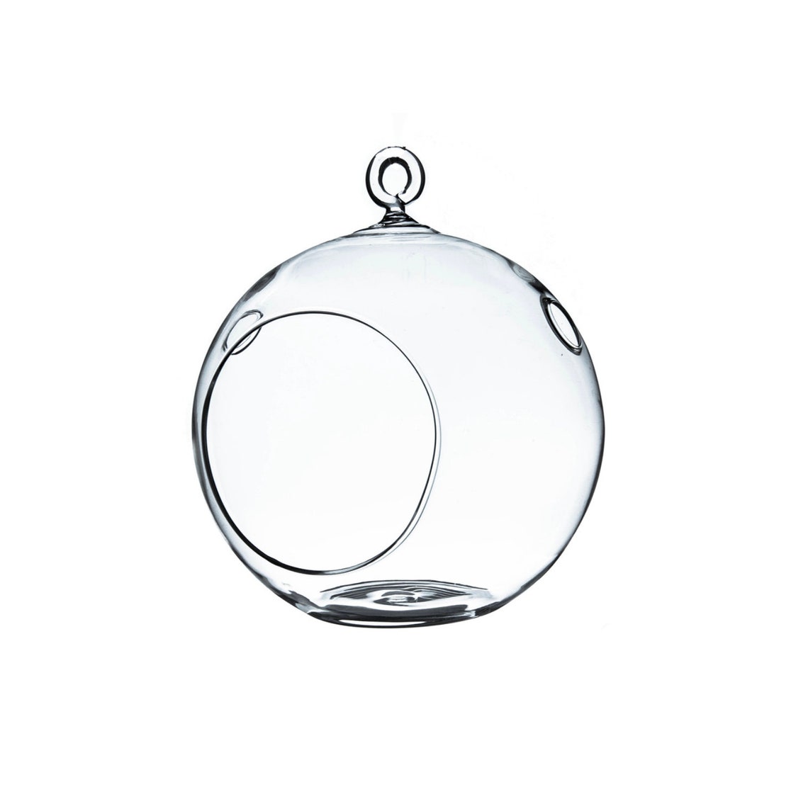 GLASS ONLY: 8 Round Glass Terrarium Glass Orb Terrarium, Gift, Large ...