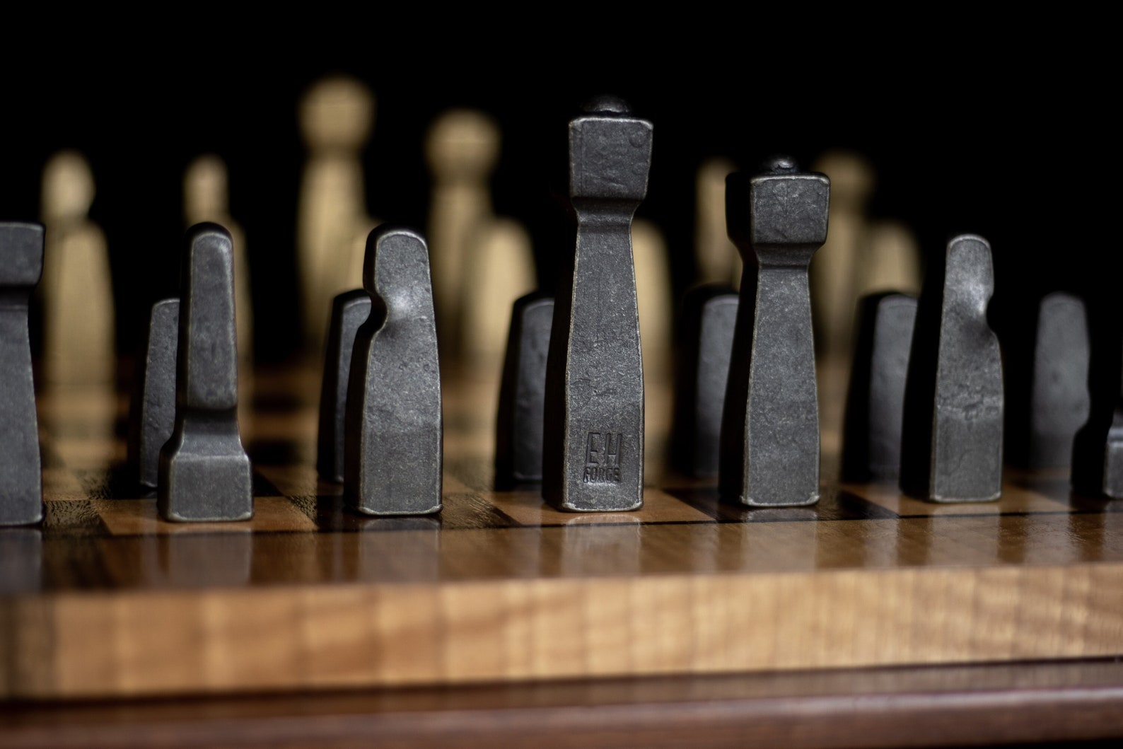 Steel Chess Set Chess Set Unique Chess Pieces Modern Chess - Etsy