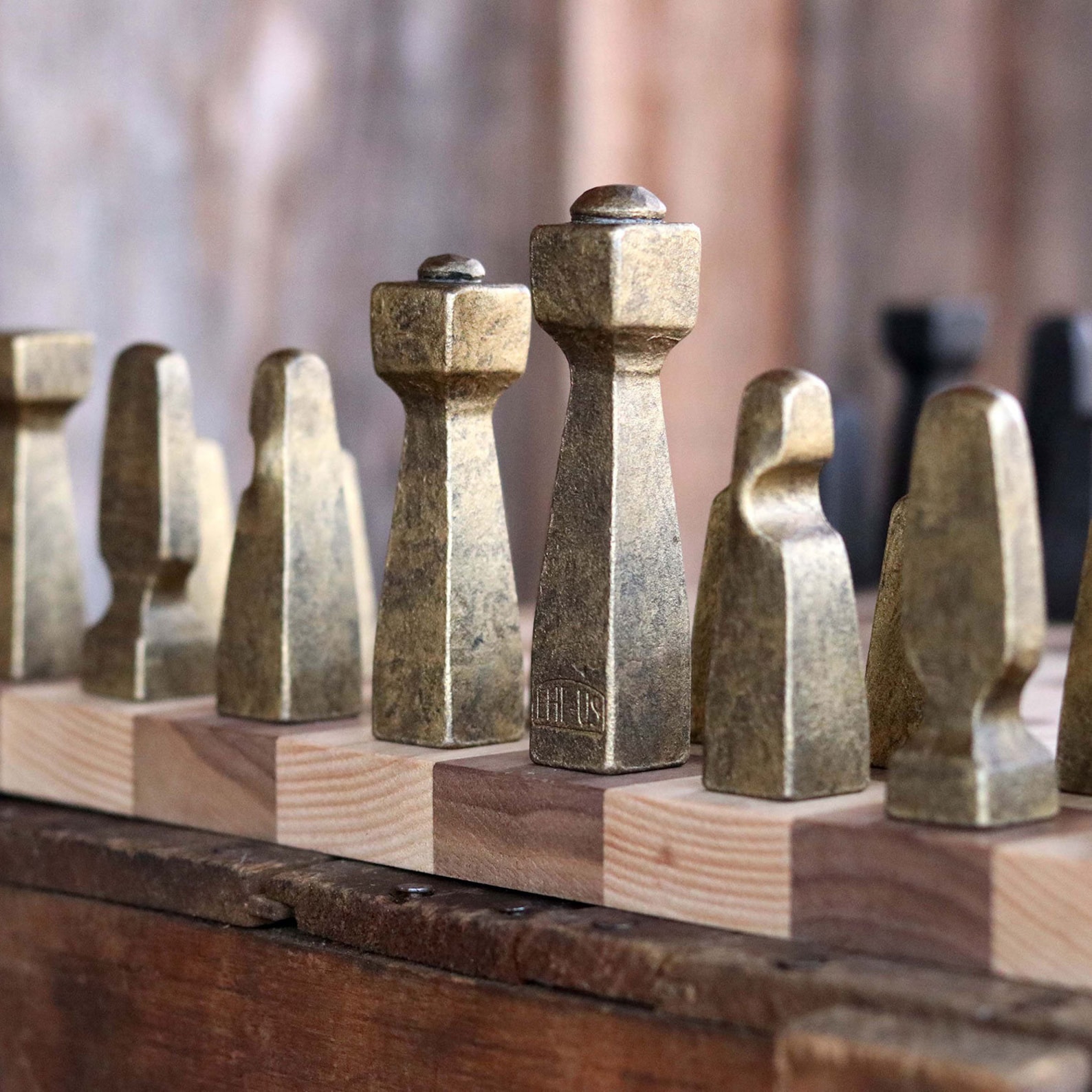 Steel Chess Set Chess Set Unique Chess Pieces Modern Chess | Etsy