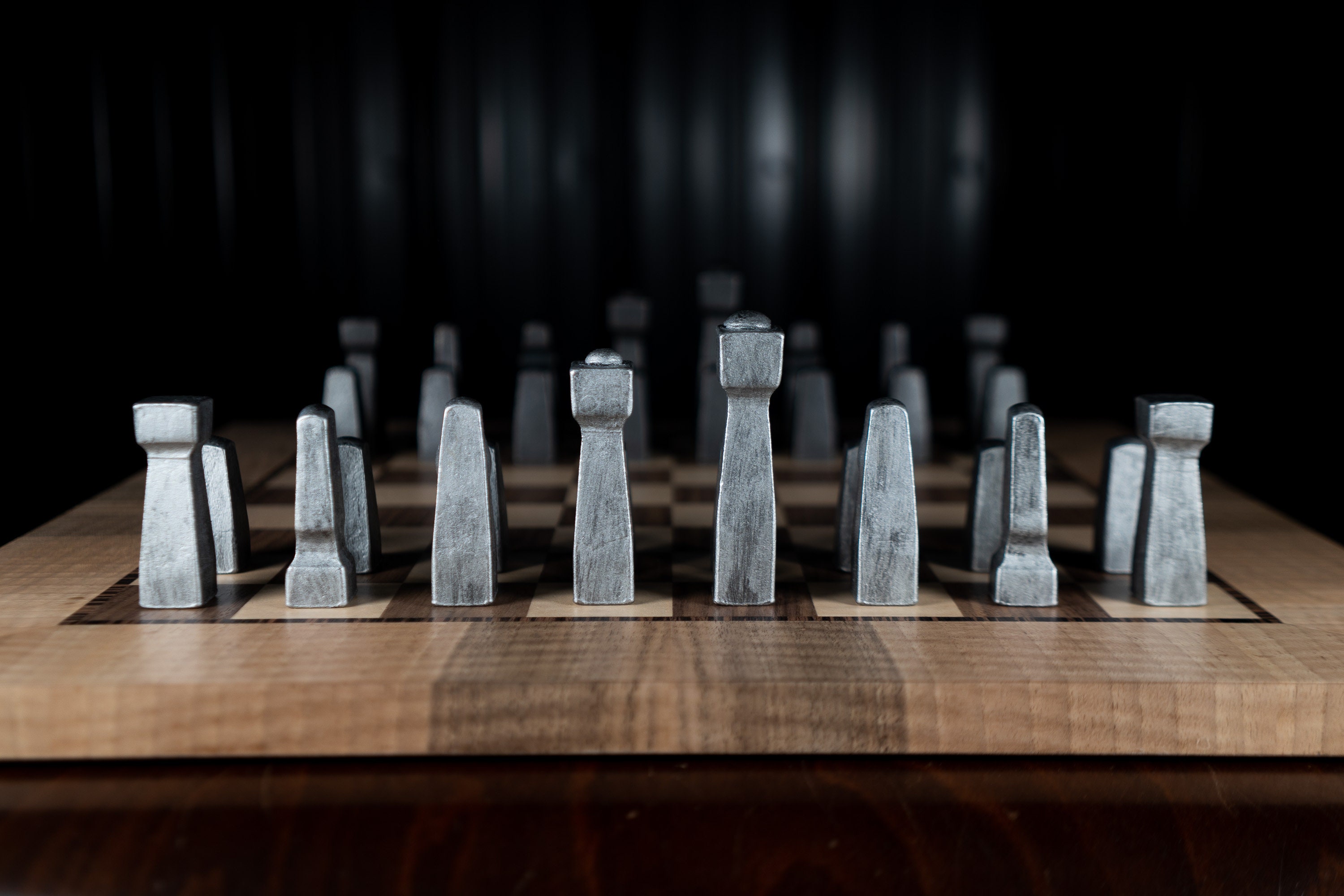 Steel Chess Set Chess Set Unique Chess Pieces Modern Chess - Etsy Canada