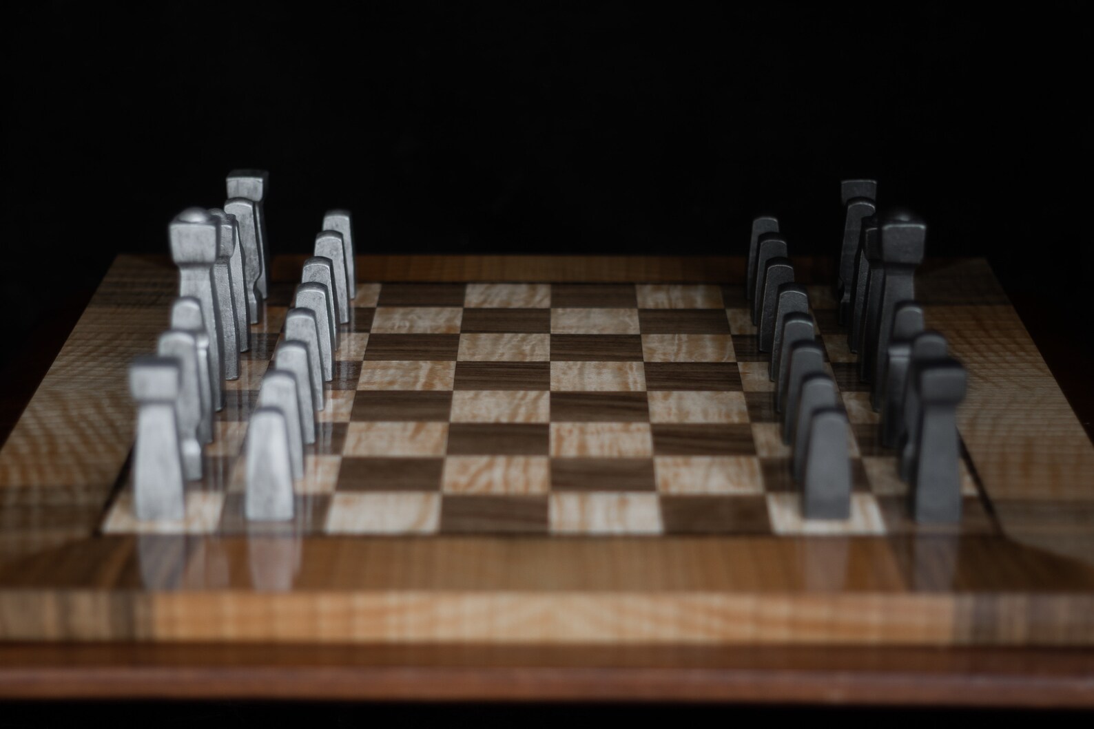 Steel Chess Set Chess Set Unique Chess Pieces Modern Chess - Etsy