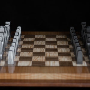 Steel Chess Set Chess Set Unique Chess Pieces Modern Chess - Etsy