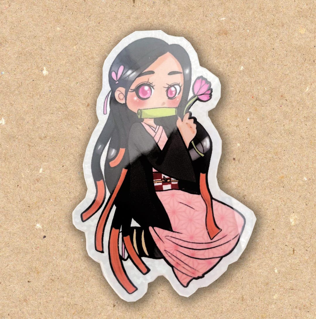 Nezuko Demon Slayer Vinyl Sticker Decal Water Bottle Laptop Car Anime ...
