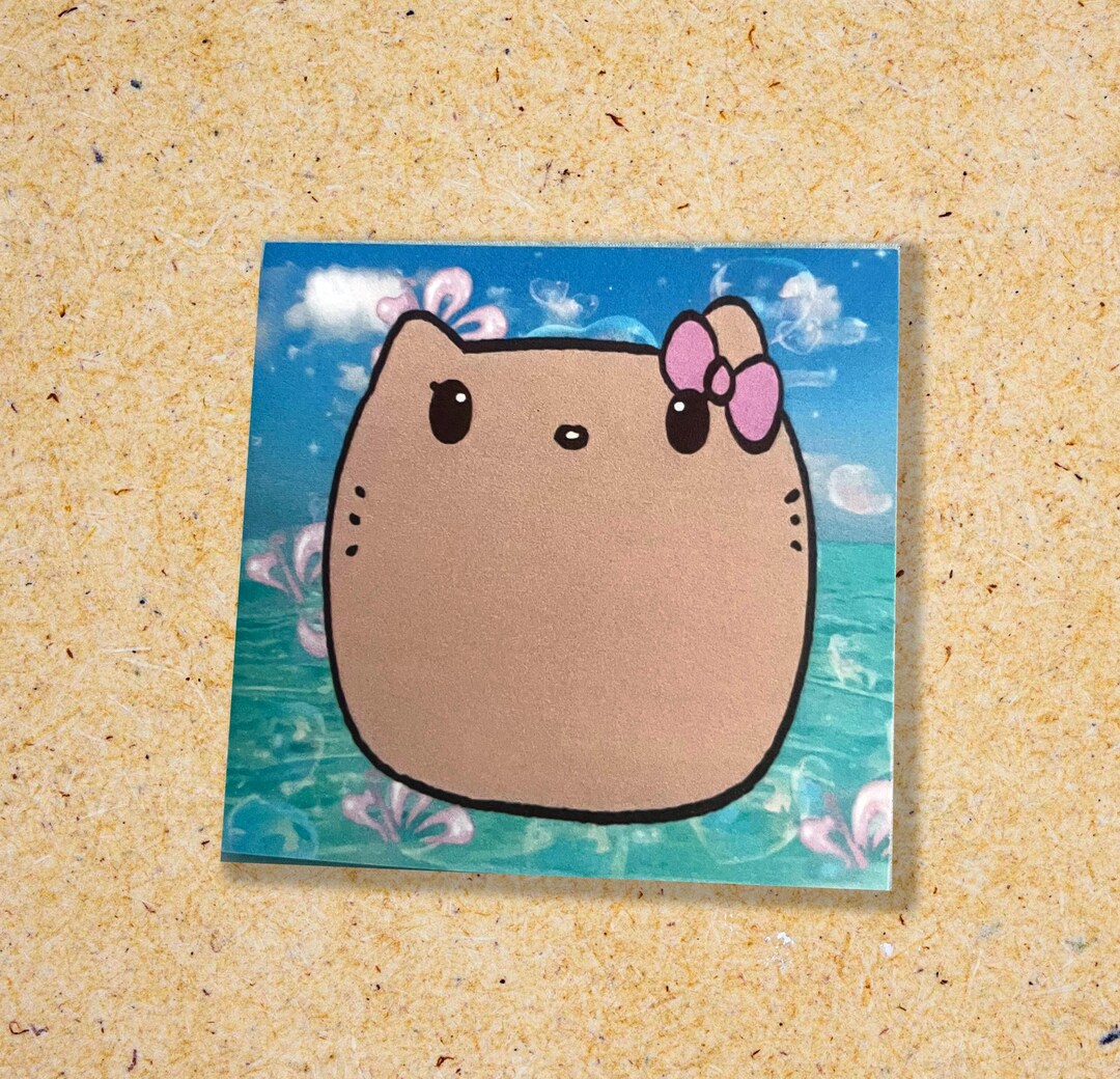 Tropical Kitty Hello Sticky Notes Desk Office Memo Pad Sanrio Gift - Etsy