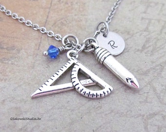 Ruler necklace | Etsy