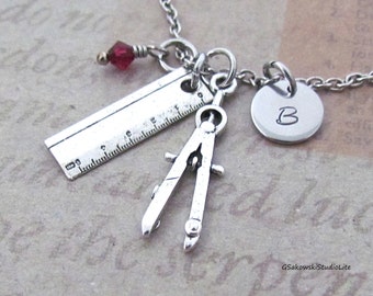 Ruler necklace | Etsy