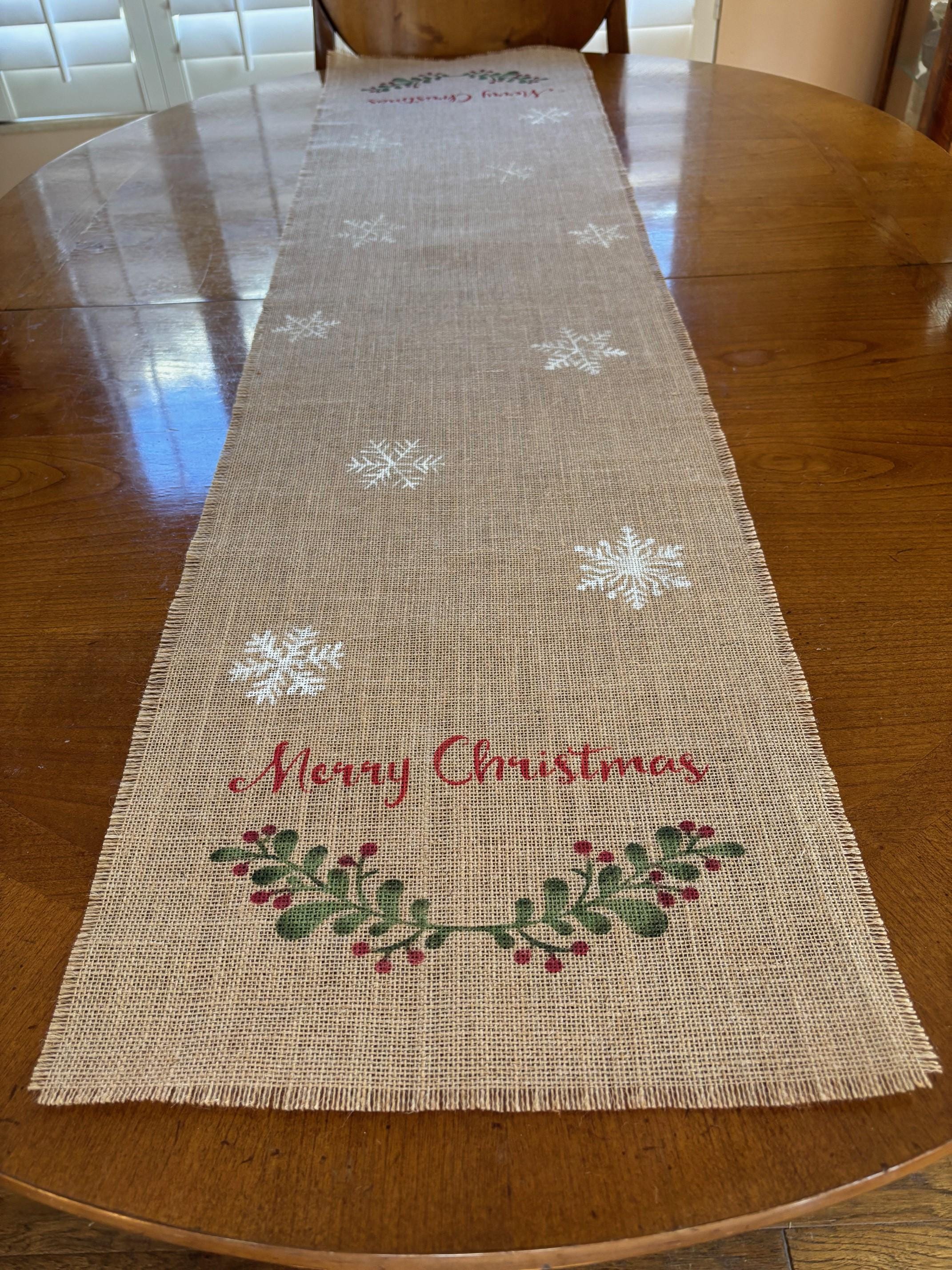 Christmas Table Runner Hand Painted Seasonal Home Decor Best Seller ...