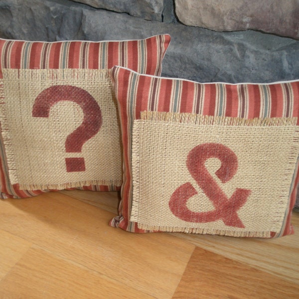 Ampersand Pillow - Etsy