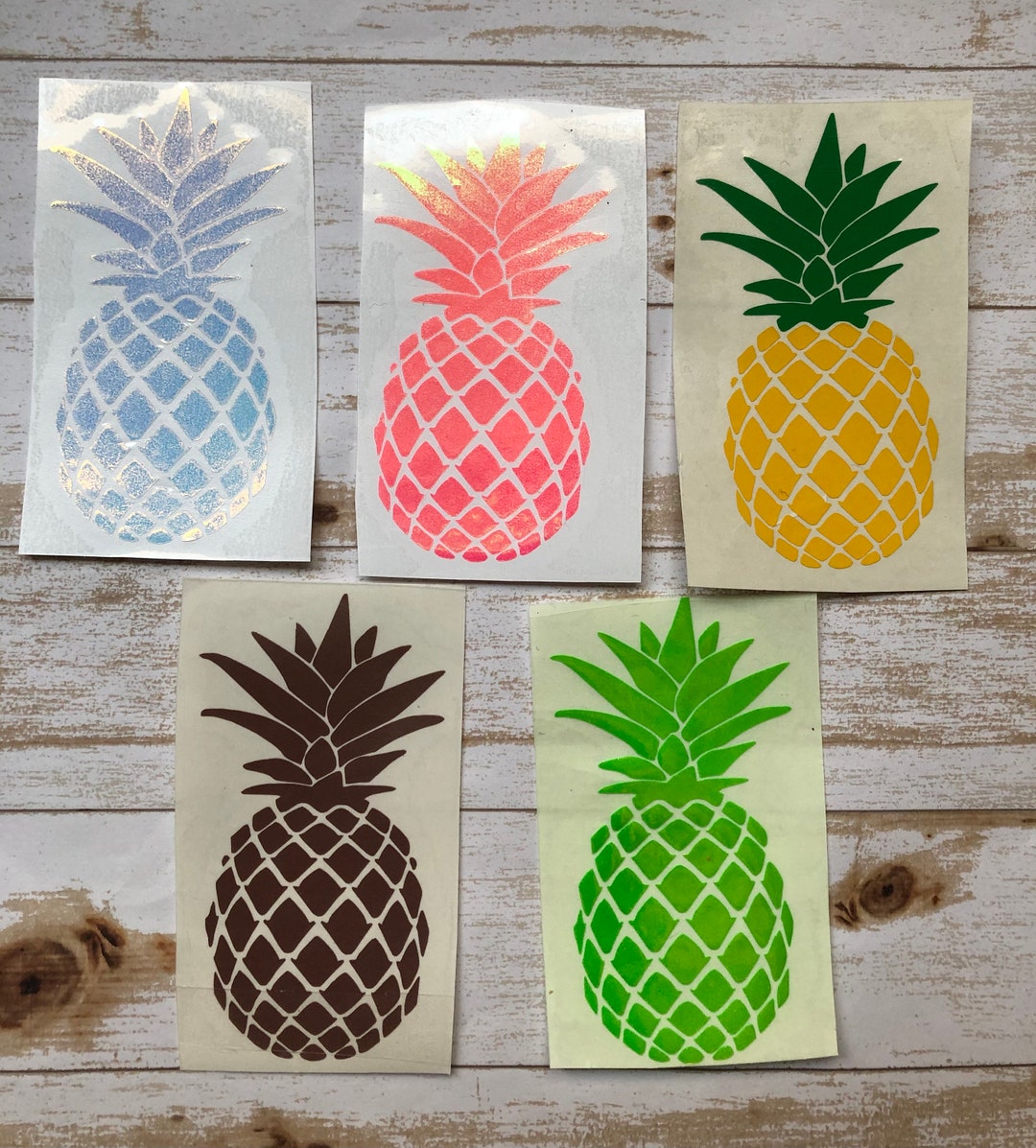 Pineapple Decal- Holographic Pineapple Decal - Etsy