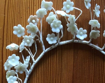Wax flower crown | Etsy