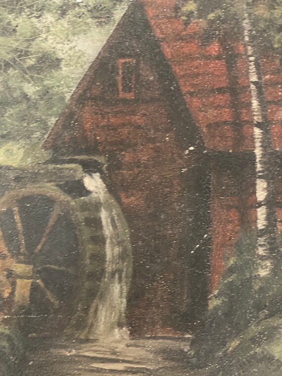 Antique Oil Painting Mill - Etsy