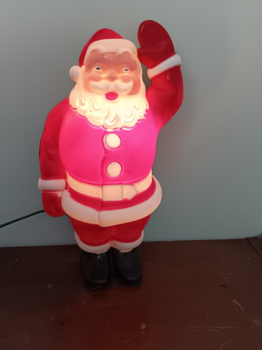 Vintage Glolite Santa Hard Plastic Light Up - Etsy
