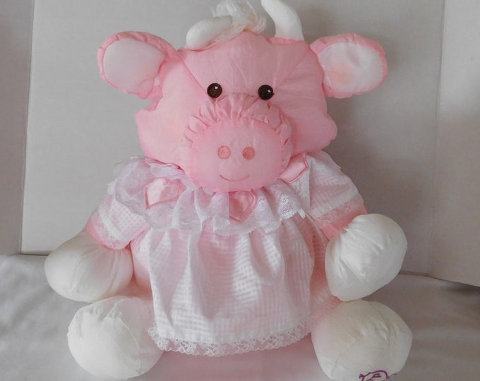 Vintage 1986 Fisher Price Puffalump Pink Cow 8001 - Etsy