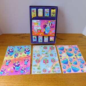 RARE vintage LISA FRANK box of Stickers Sheets Rolls | Etsy