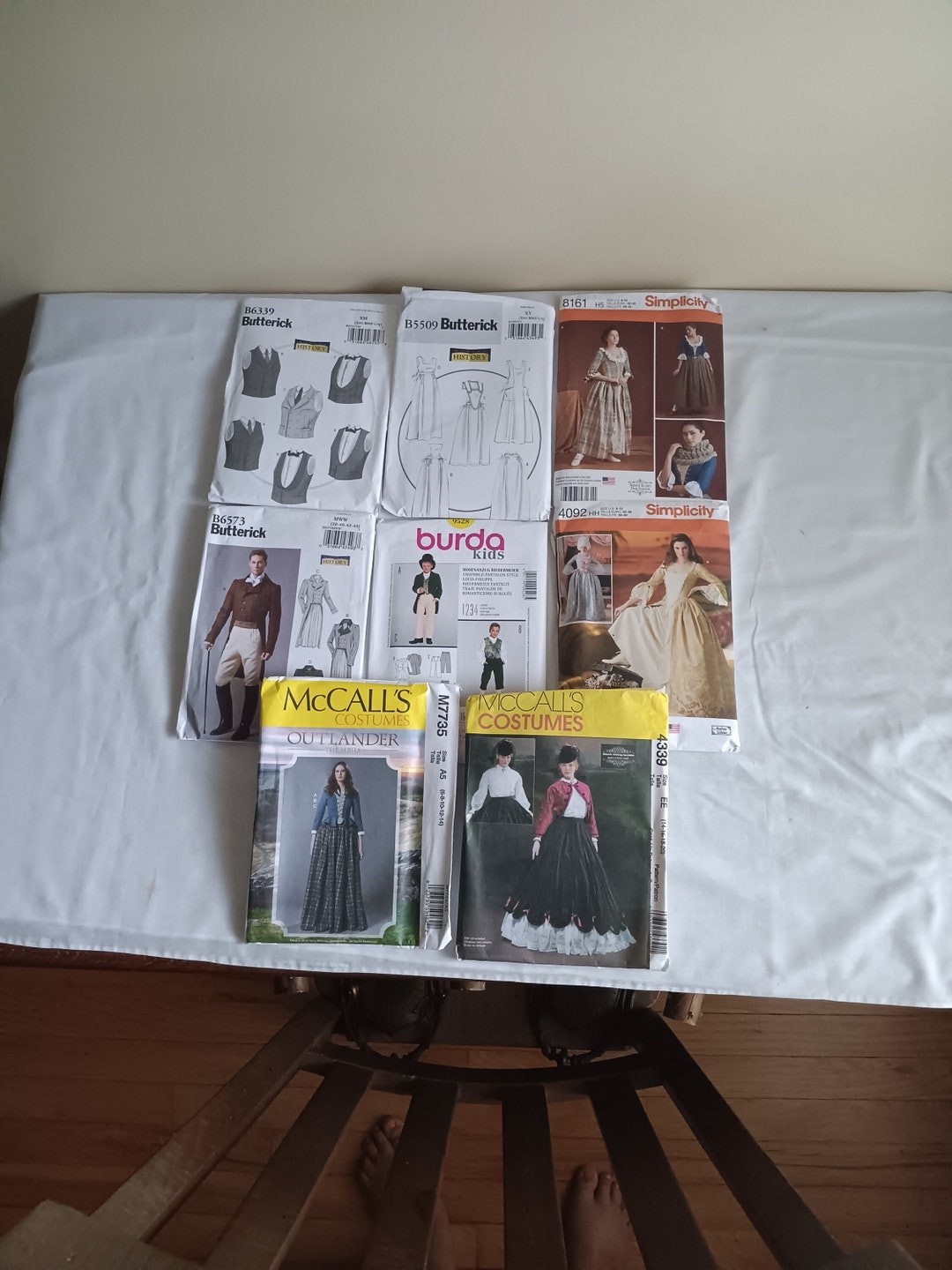 Historic History Costume Pattern Lot of 8 Mccall's Butterick Simplicity ...