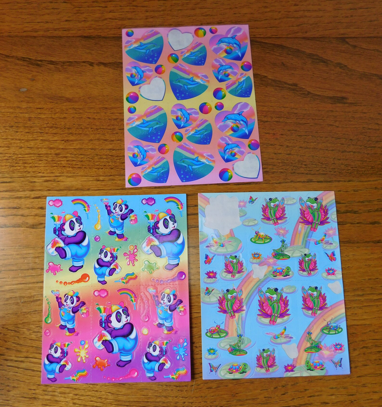 RARE vintage LISA FRANK box of Stickers Sheets Rolls | Etsy