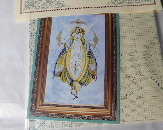 Lavender & Lace Cross Stitch Pattern ANGEL of HEALING New - Etsy