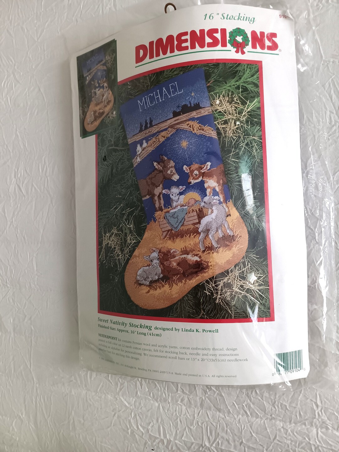 Vtg Christmas Stocking Kit SWEET NATIVITY 1996 Dimensions New - Etsy