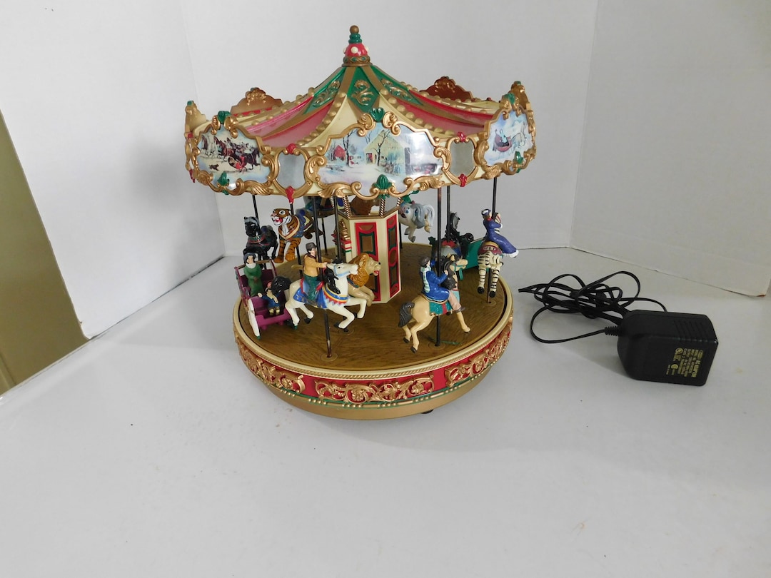 Vintage Mr. Christmas Musical Carousel - Etsy