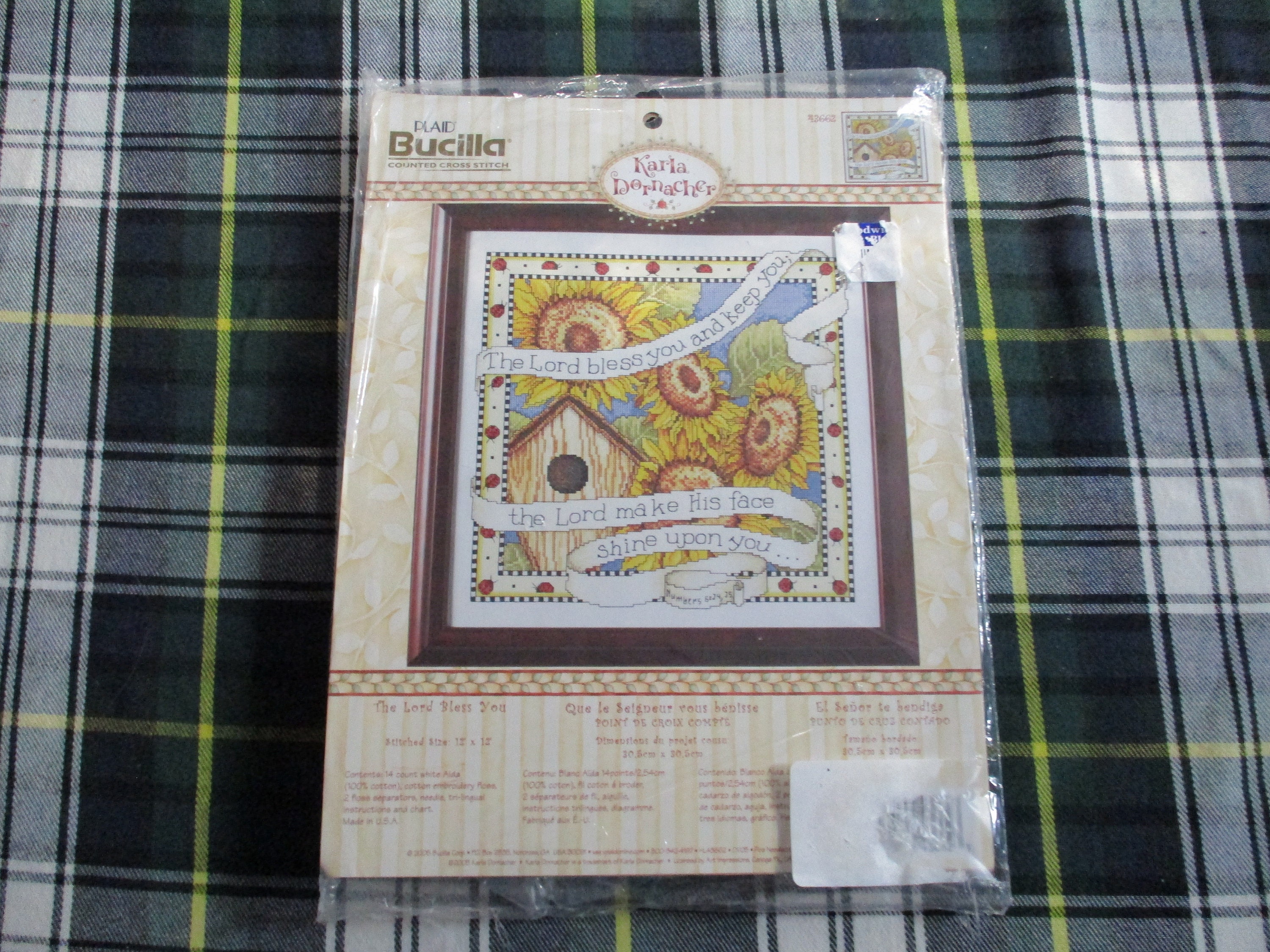 Karla Dornacher Plaid Bucilla the Lord Bless You 12 X 12 Kit - Etsy
