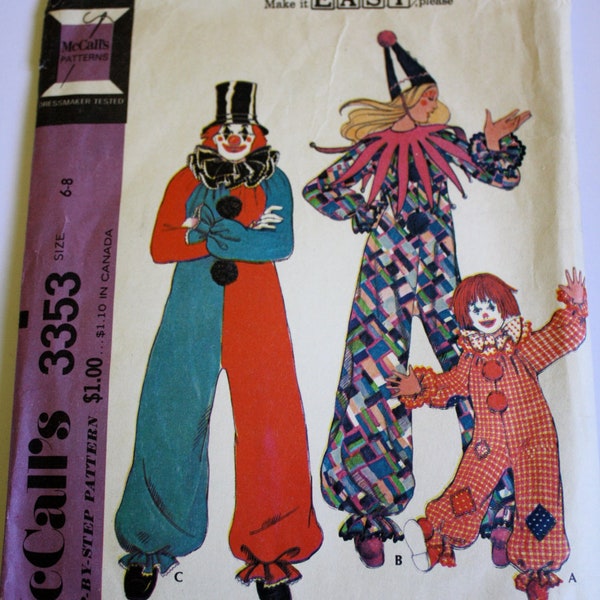 Clown Costume - Etsy