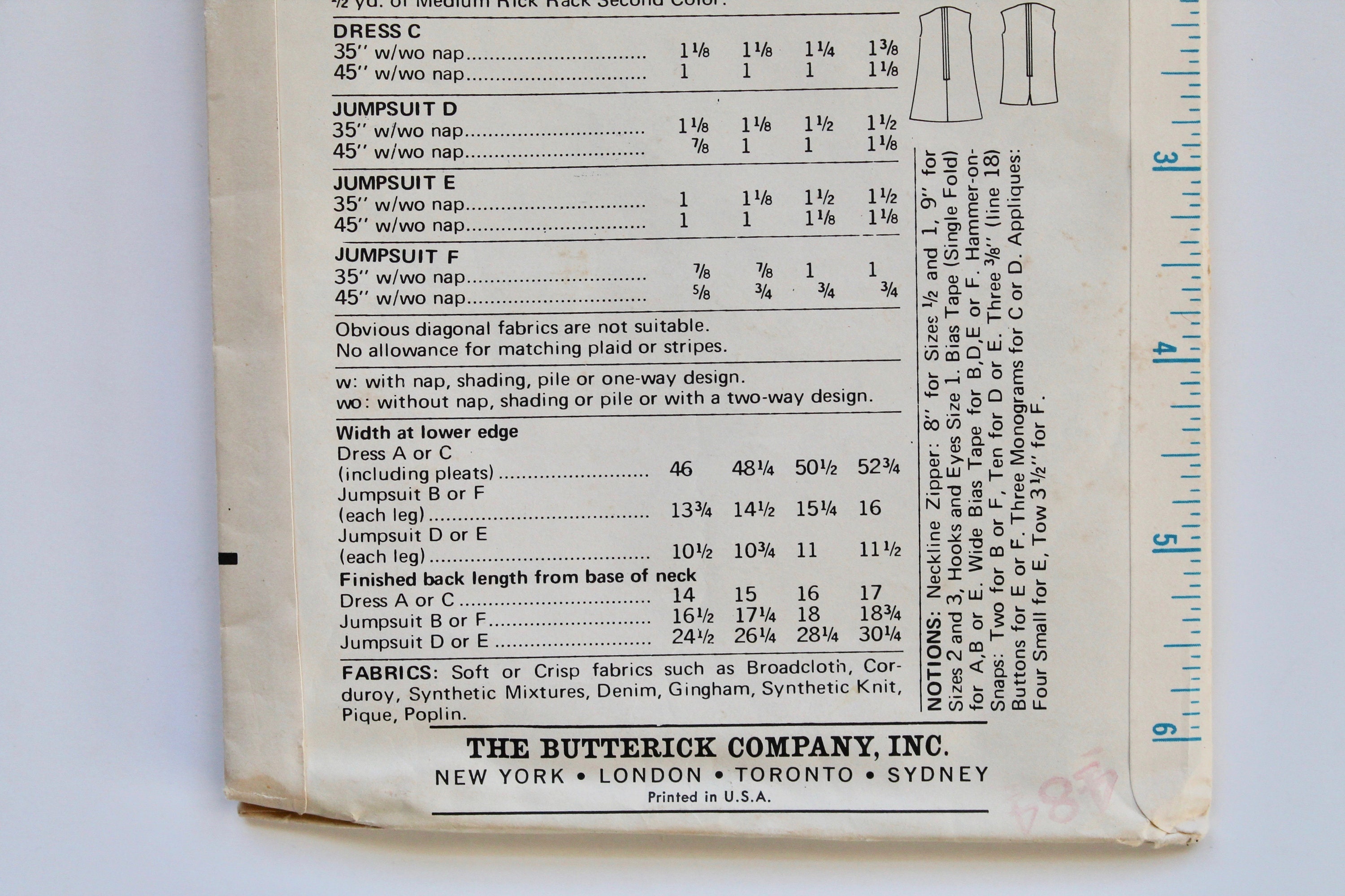 Toddler Sewing Pattern Vintage 1960s Toddlers Romper, Dress and ...