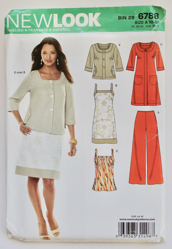 Sewing Pattern Womens Separates Pattern Tank Top Dress - Etsy