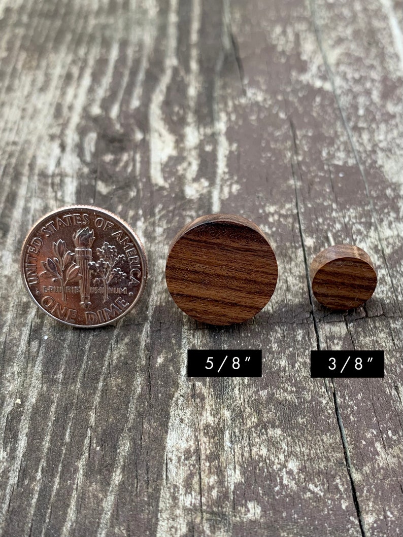 Rosewood Wood Stud Earrings Wooden Earrings Mens Stud - Etsy