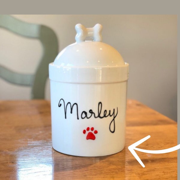 Ceramic Lided Treat Jar - Etsy