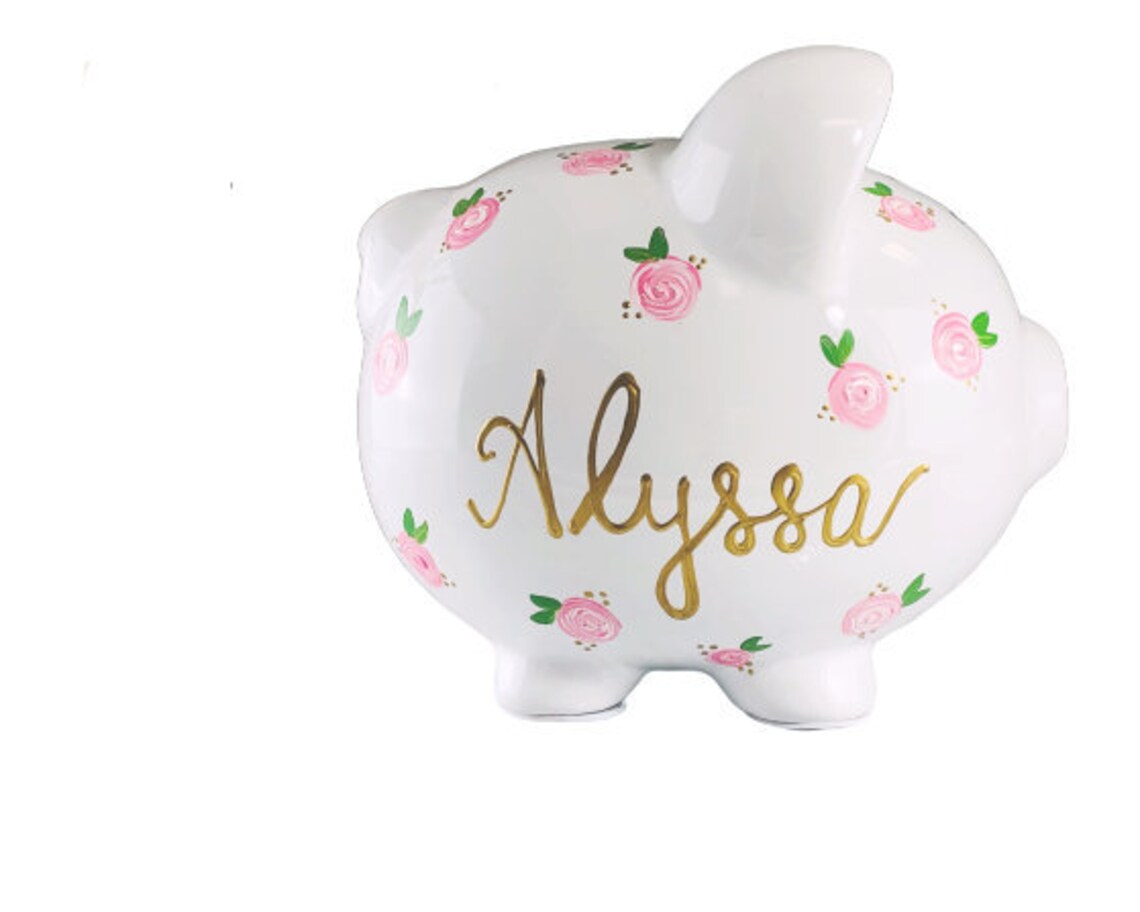 Piggy Bank for Girls Personalized Piggy Bank Girls Baby - Etsy
