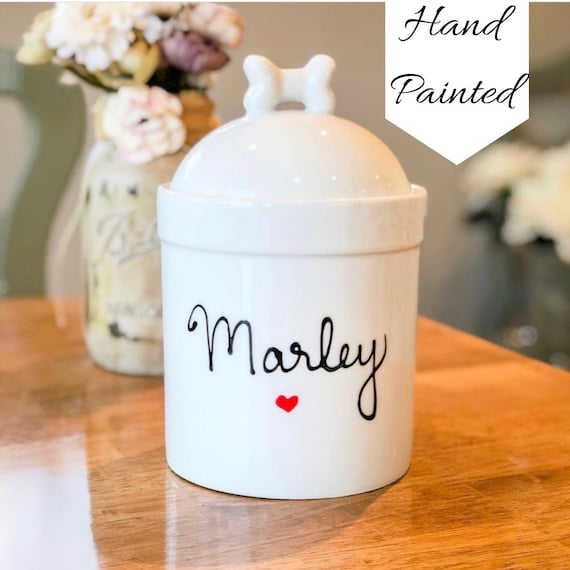Personalized Dog Treat Jar Large Dog Treat Container Dog | Etsy