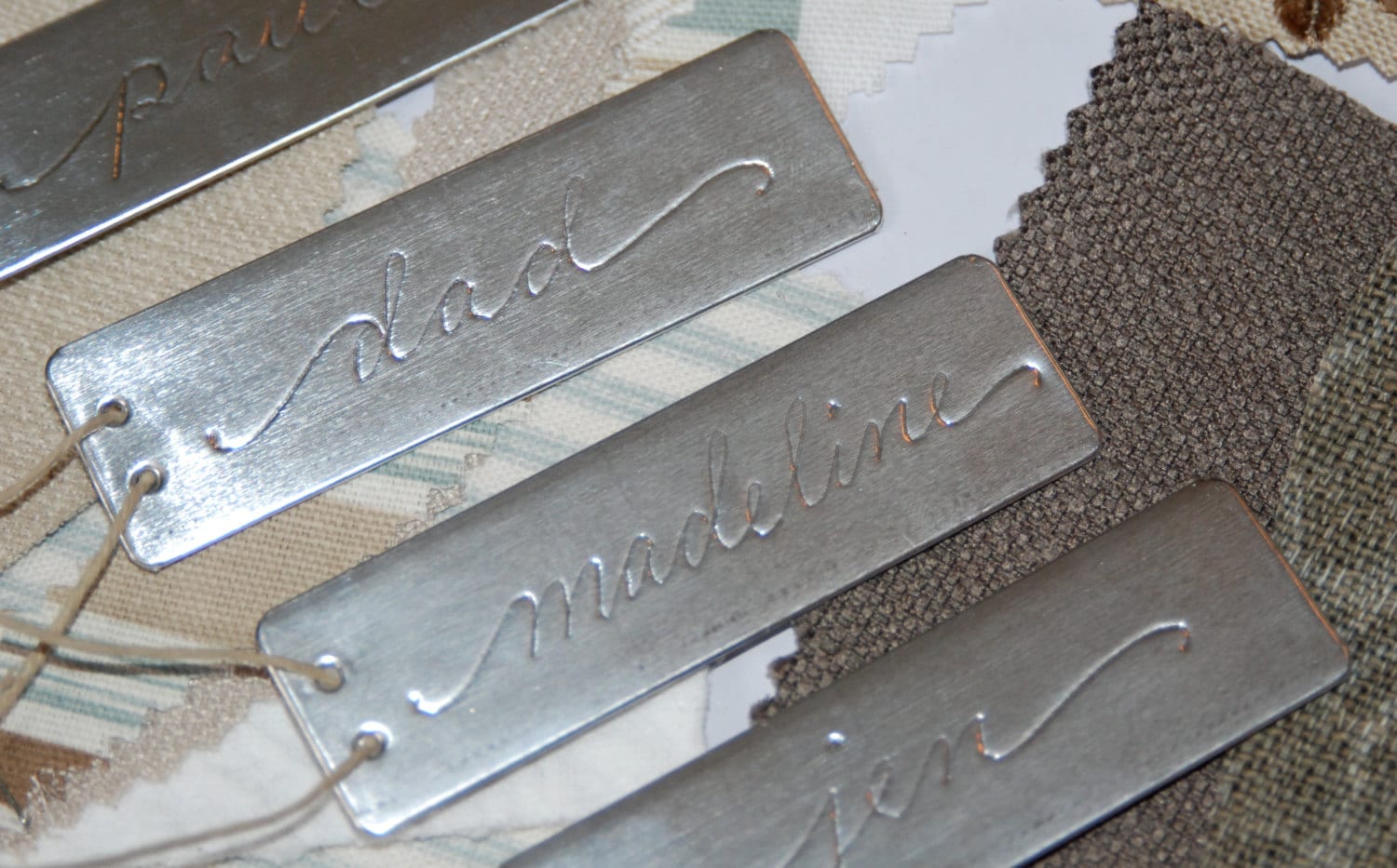 Custom Tags Personalized Silver Metal / Aluminum Tags Gift - Etsy