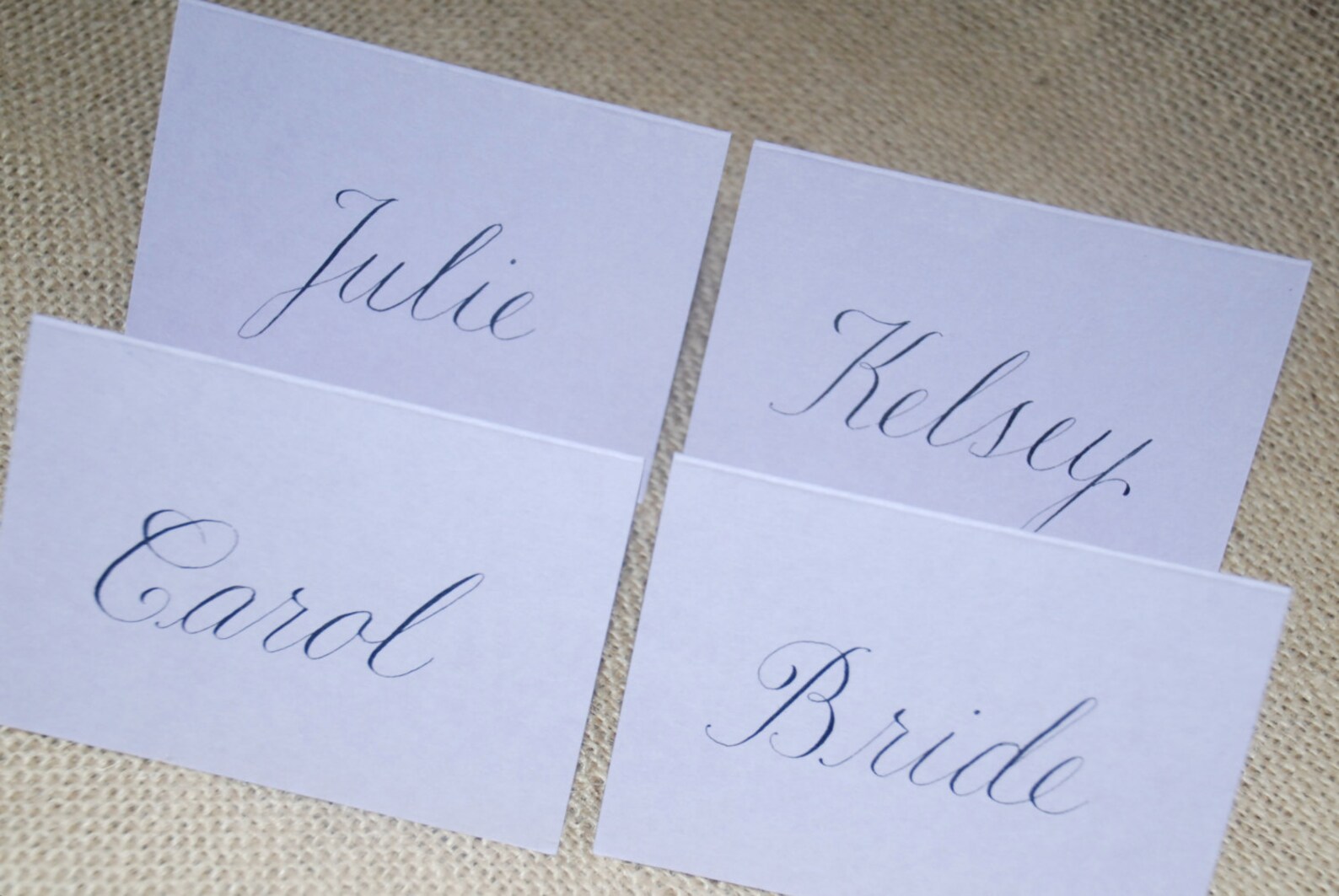 Hand Calligraphy for Wedding Name Place Cards & Escort Cards - Etsy