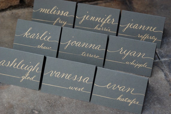 Custom Wedding & Event Name Card / Placecard / Calling Card | Etsy