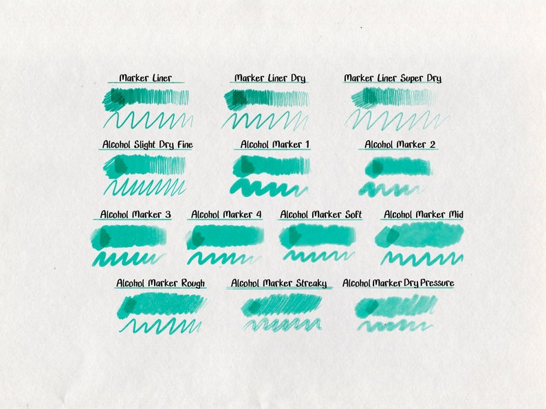 Marker Brushes for Procreate - Etsy