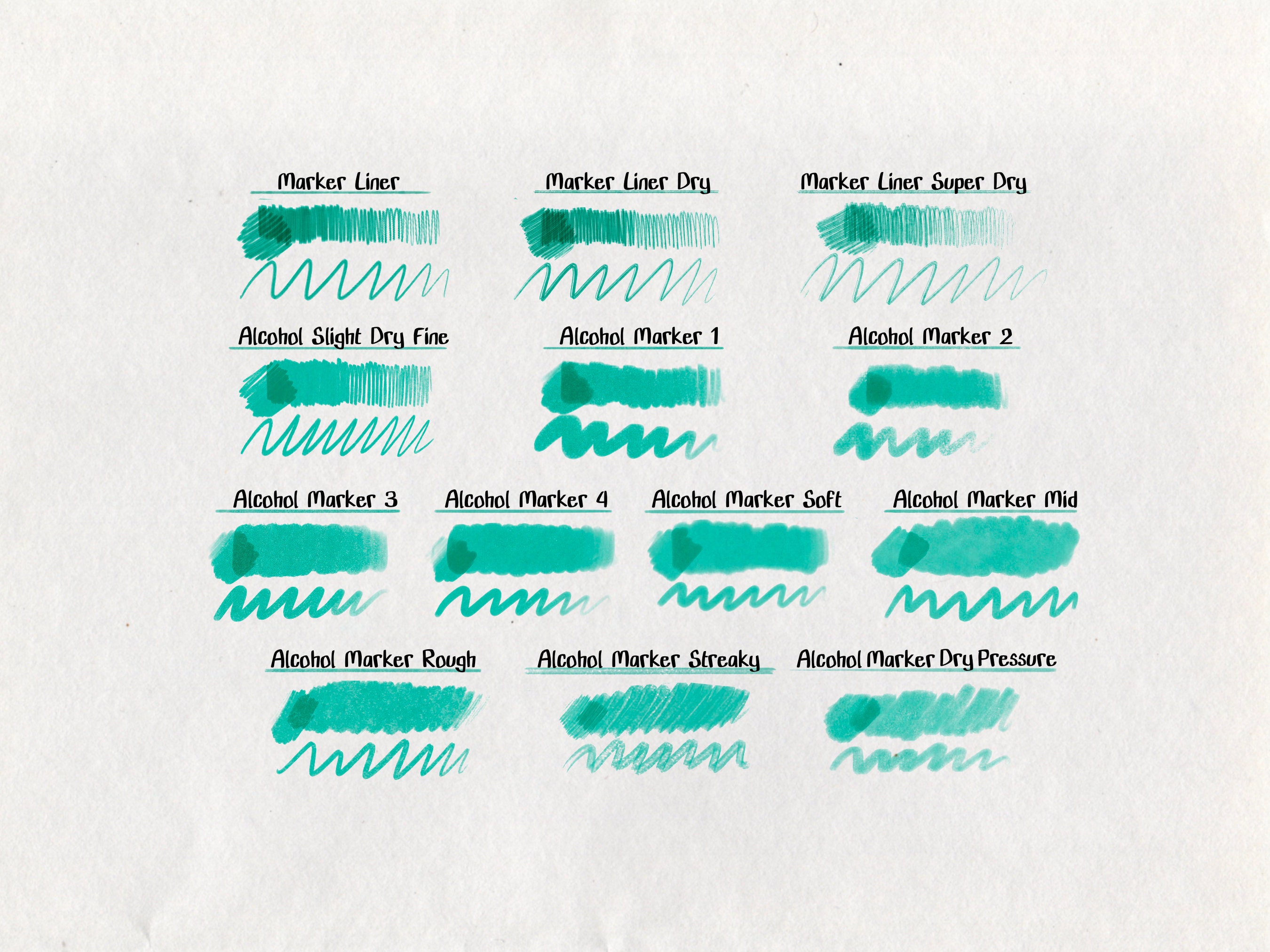 Marker Brushes for Procreate - Etsy