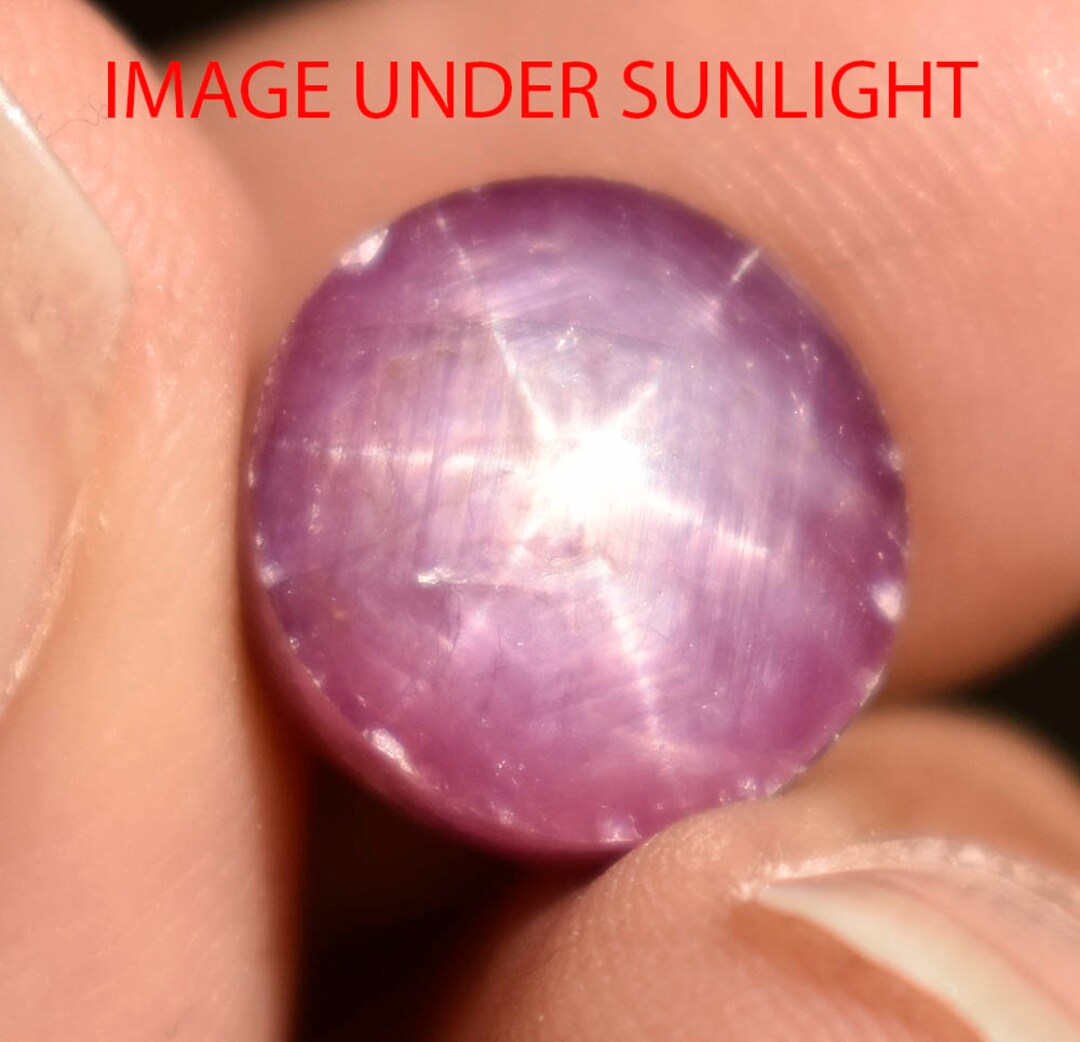 Star Ruby Cabochon 12.59 Cts Natural Untreated Unheated FC230 CERTIFIED ...