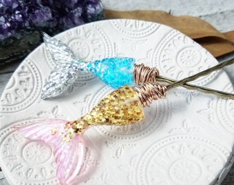 Mermaid hair pin | Etsy