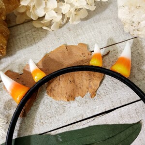 Spooky Hair - Candy Corn Headband - Devil Horn Headband - Cosplay Hair ...