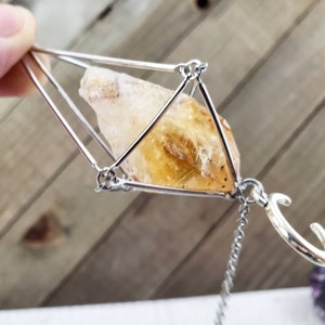 Amethyst Suncatcher - Amethyst Window Hanger - Boho Crystal Prism ...