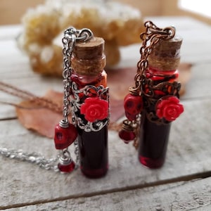 Blood Jewelry - Blood Vial Necklace - Gothic Blood Necklace - Vampire ...