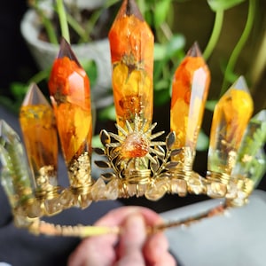 Demeter Crown - Crystal Crown Headpiece - Goddess Demeter - Greek ...