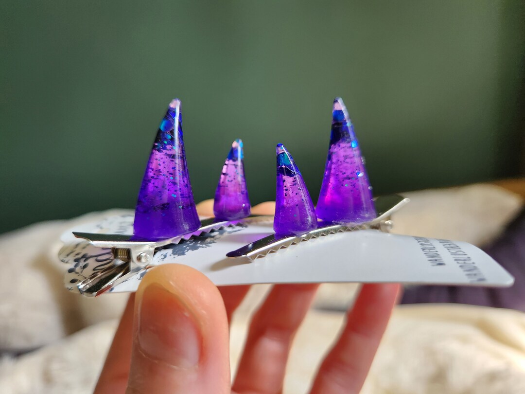 Spooky Hair - Devil Horn Hair Clips - Demon Horn Headband - Cosplay ...