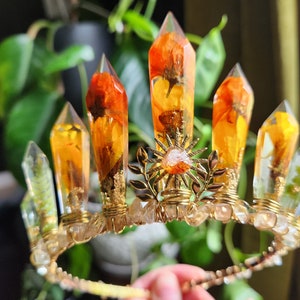 Demeter Crown - Crystal Crown Headpiece - Goddess Demeter - Greek ...