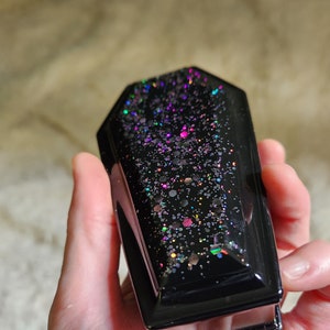 Goth Stash Box - Coffin Trinket Box - Spooky Shelf Decor - Coffin Dish ...
