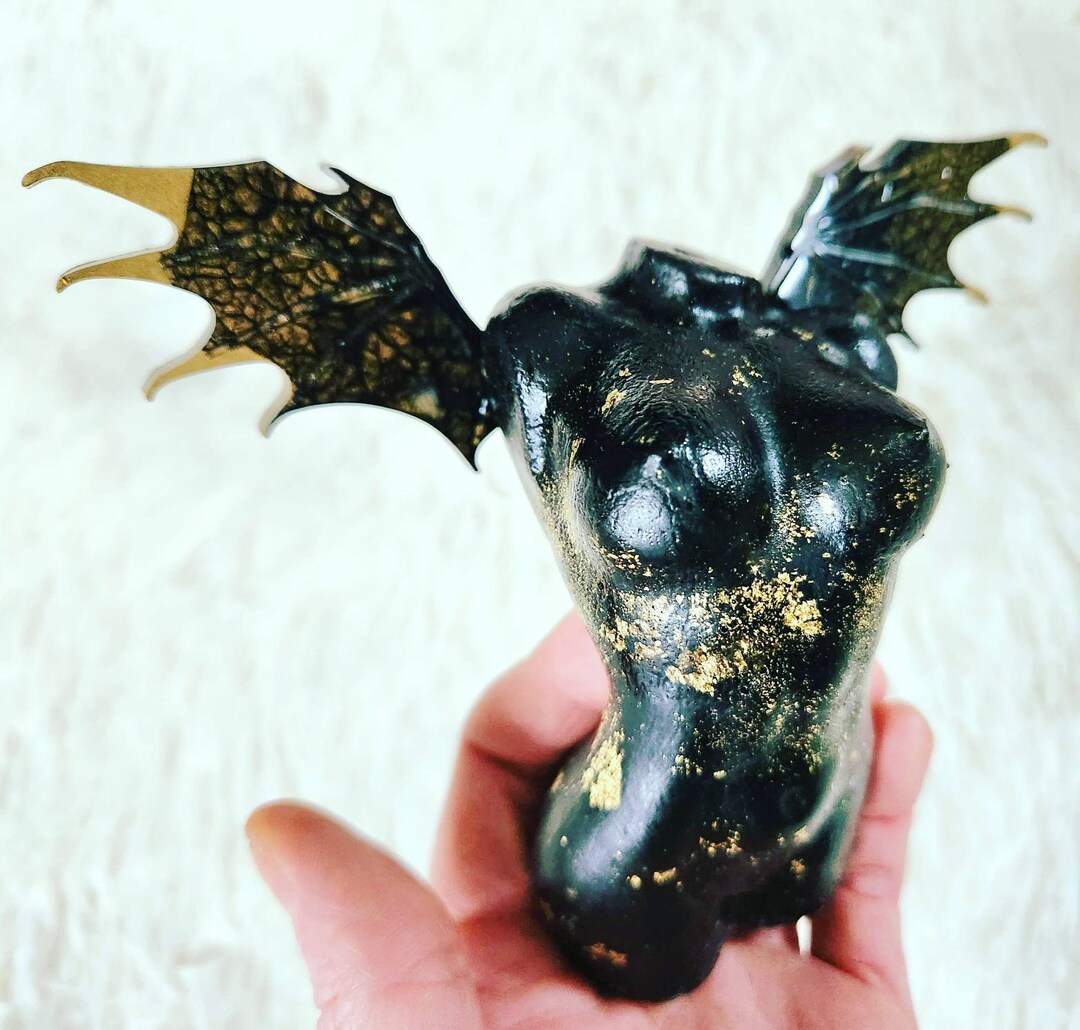 Goth Mini Goddess Bust - Demon Statue - Demon Goddess Mini Bust - Goth ...