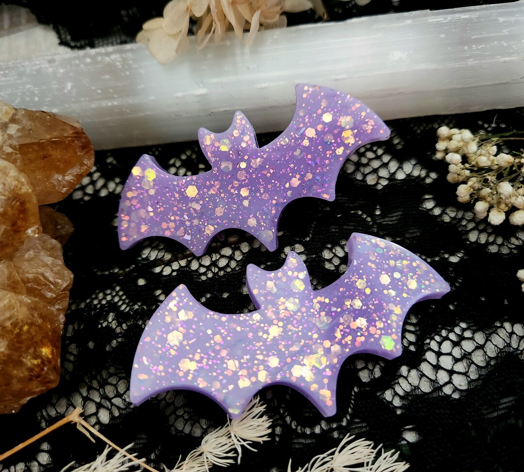 Bat Hair Clips - Spooky Hair Clips - 2pc Set Hair Clips - Bat Accessory ...